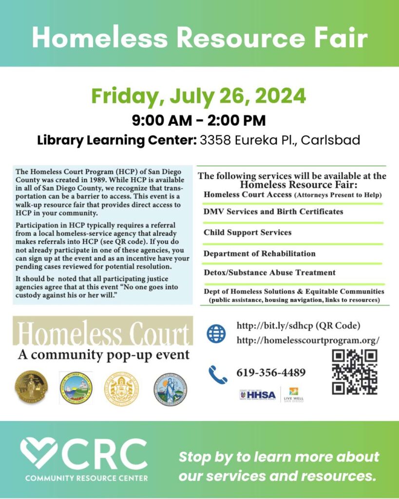 Homeless Resource Fair and Homeless Court Pop-up Event - Community ...